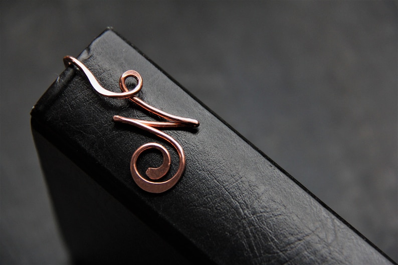 Personalized Cursive Letter Shepherds Hook Bookmark Monogram - Etsy