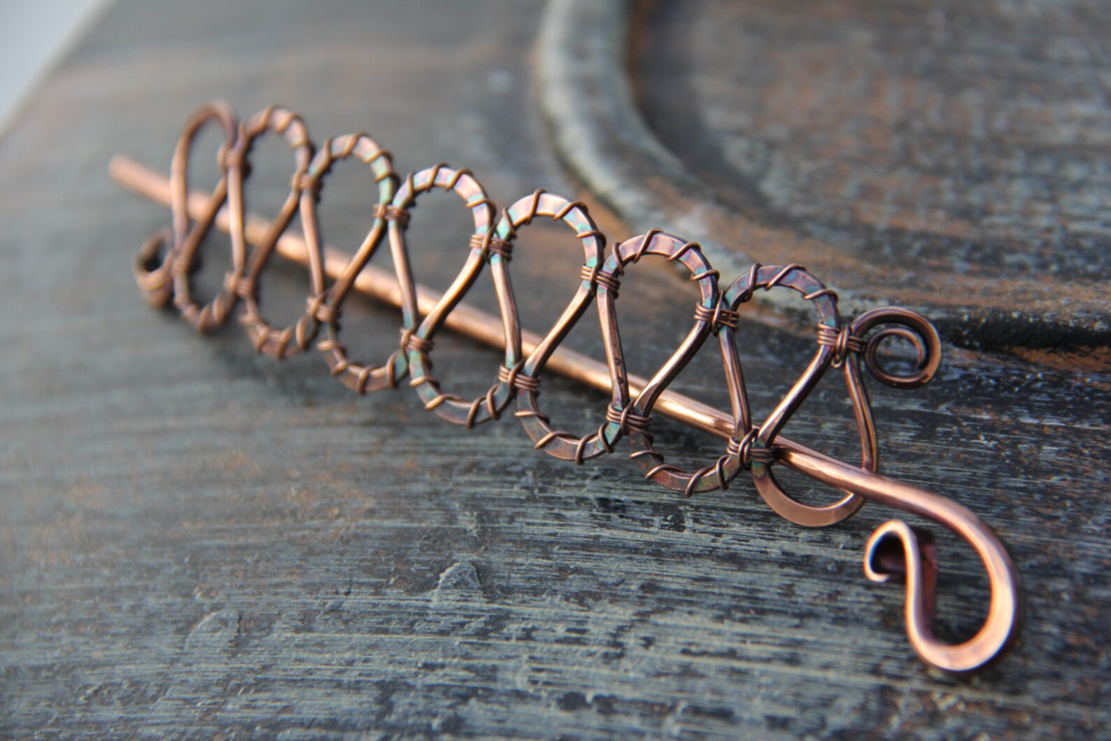 Hair Slide Hair Barrette Hair Clip Hair Pin Oxidized | Etsy