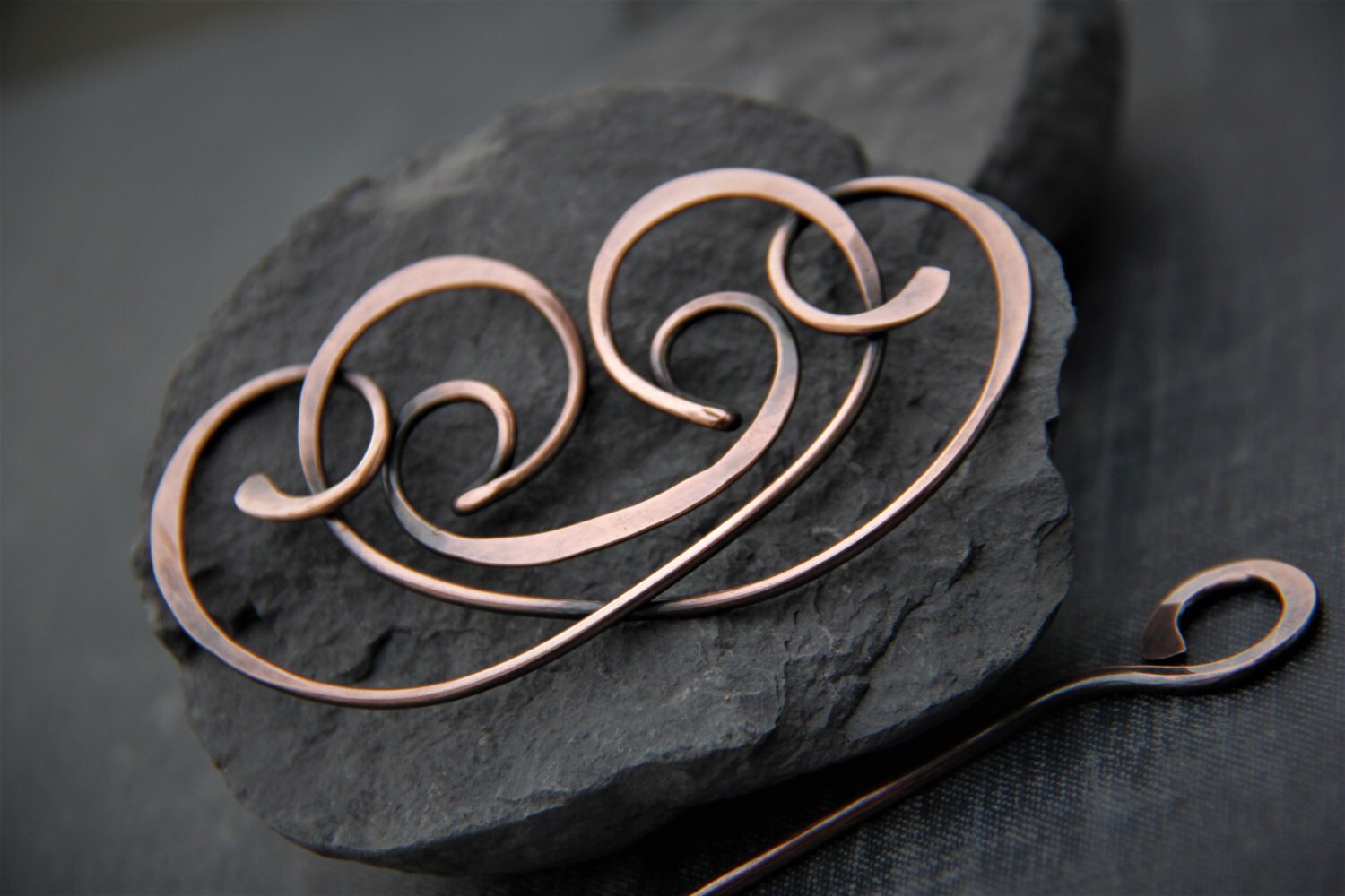 Greek Inspired Hair Slide or Shawl Pin Hair Barrette Hair | Etsy