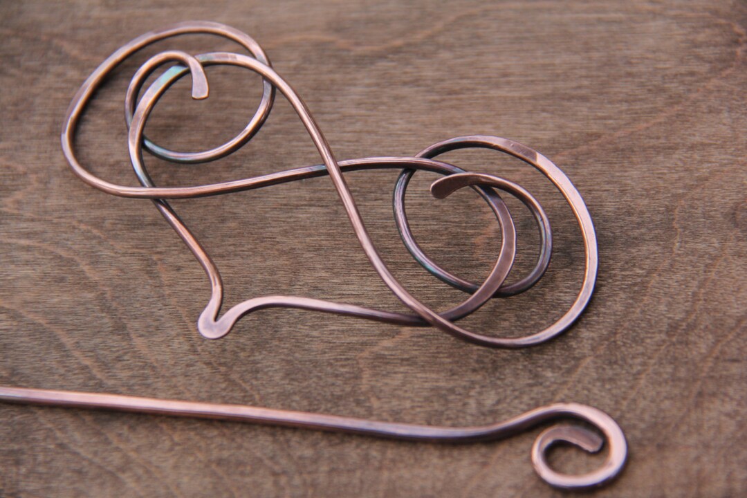 Hair Slide, Hair Barrette, Hair Pin, Antique Copper Hair Slide ...