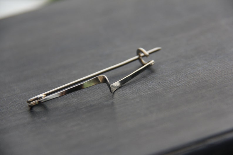 Minimalist, Modern Shawl Pin, Scarf Pin, Sweater Pin, Brooch in Bronze ...