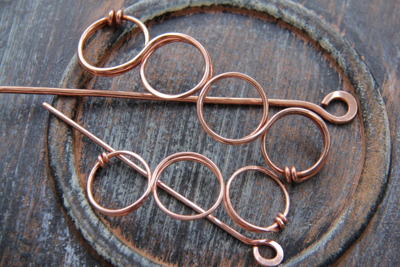 Hair Slide, Hair Barrette, Hair Pin, Hair Stick, Shawl Pin, Copper Hair ...