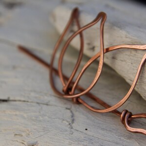 Hair Slide, Hair Barrette, Hair Fork, Hair Stick "spring Tulip", Copper ...