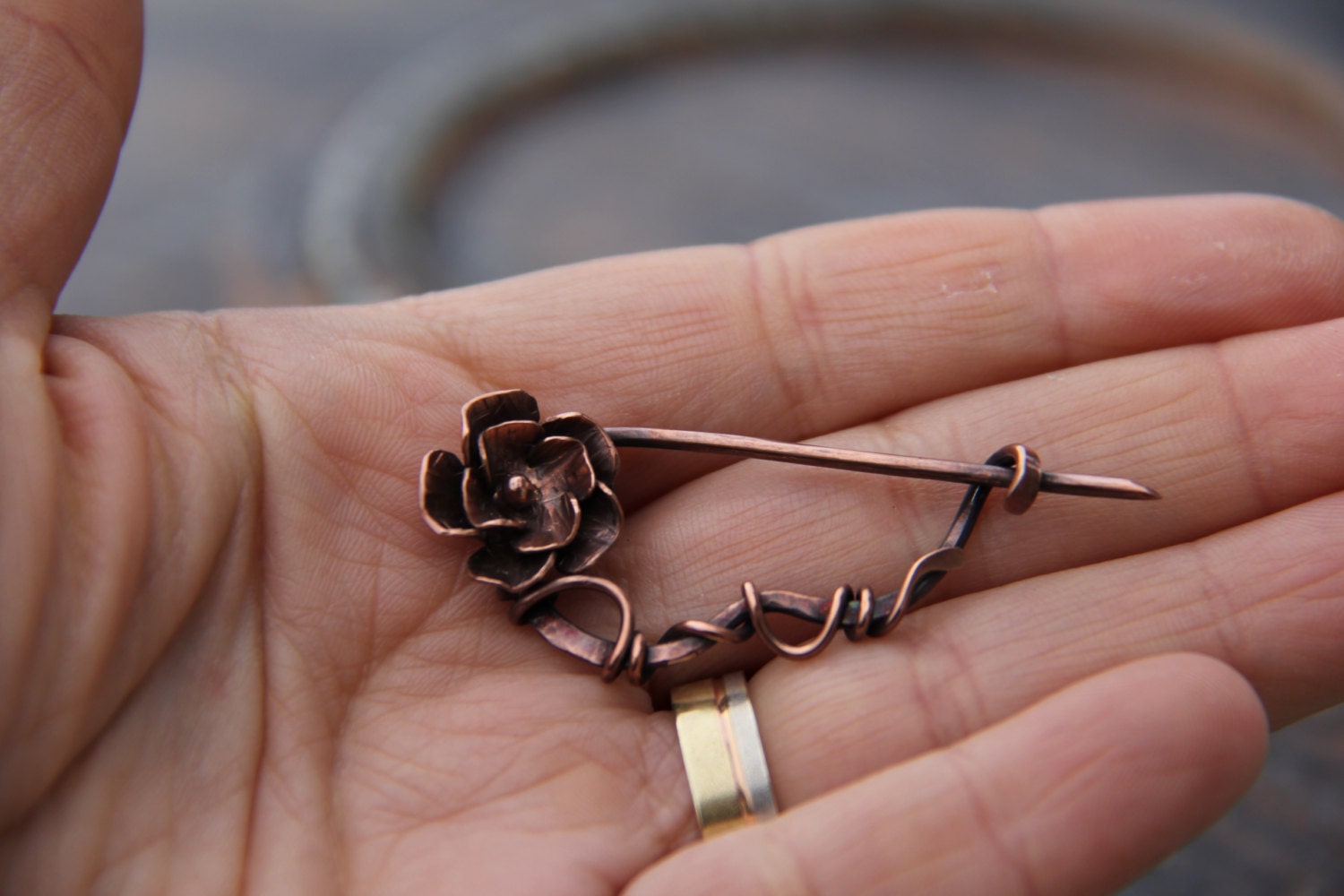 Shawl Pin Scarf Pin Brooch Sweater Pin old | Etsy