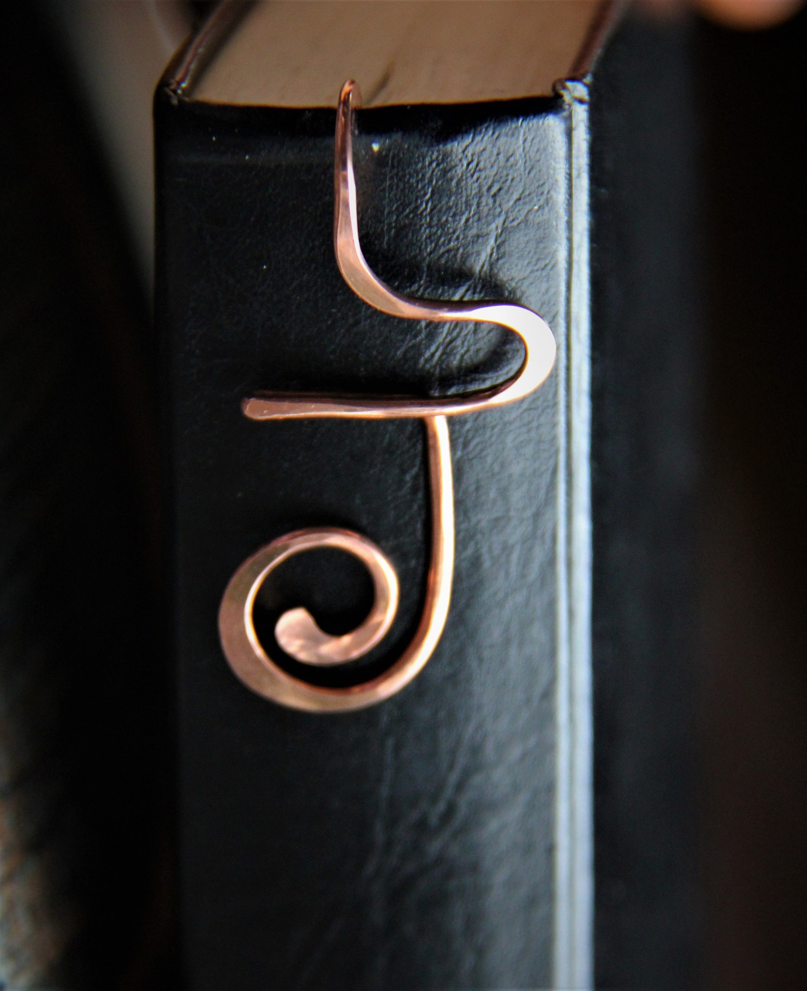 Personalized Cursive Letter Shepherds Hook Bookmark Monogram - Etsy