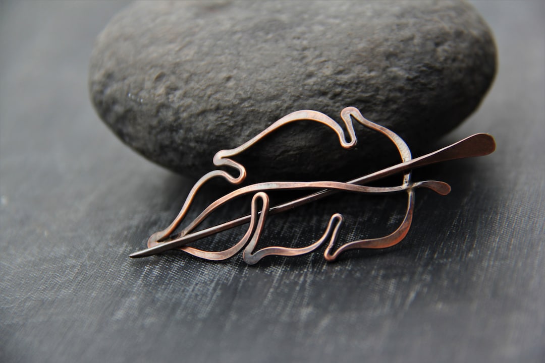 Petite Leaf Shawl Pin, Scarf Pin, Brooch, Fibula, Nature, Woodland ...