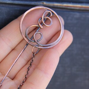 Shawl Pin, Scarf Pin, Personalized Cursive Letter Shawl Pin, Wire Wrap ...