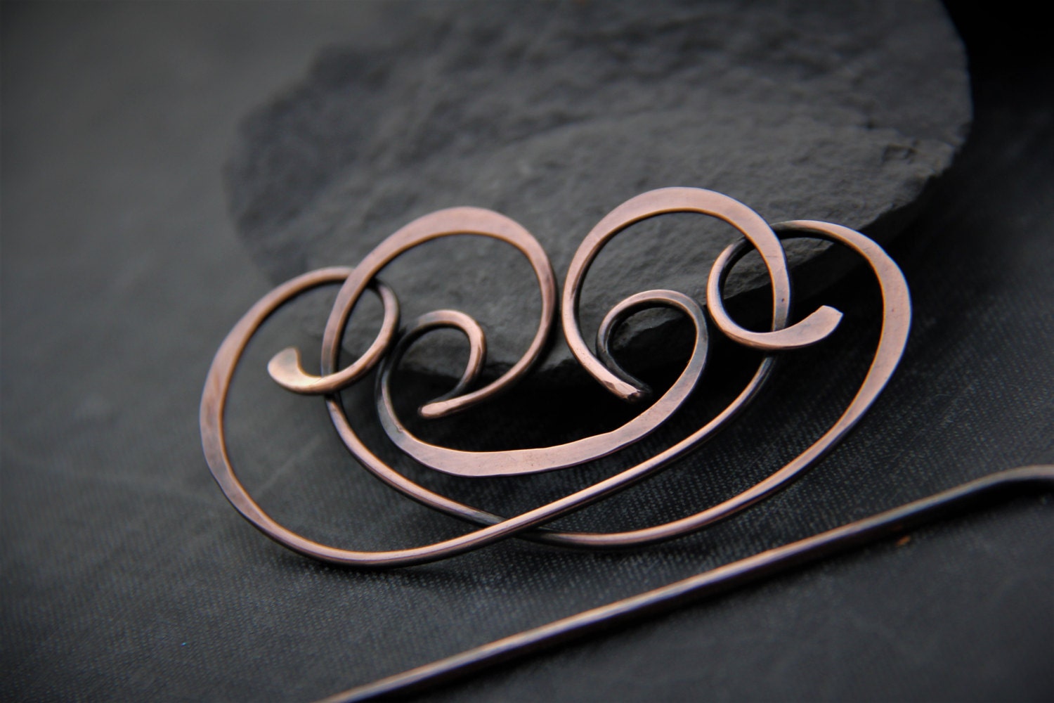 Greek Inspired Hair Slide or Shawl Pin Hair Barrette Hair | Etsy