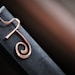 Personalized Cursive Letter Shepherds Hook Bookmark, Monogram Handmade ...