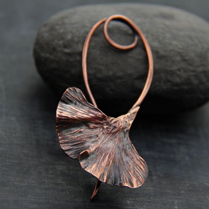 Copper Shawl Pin - Etsy