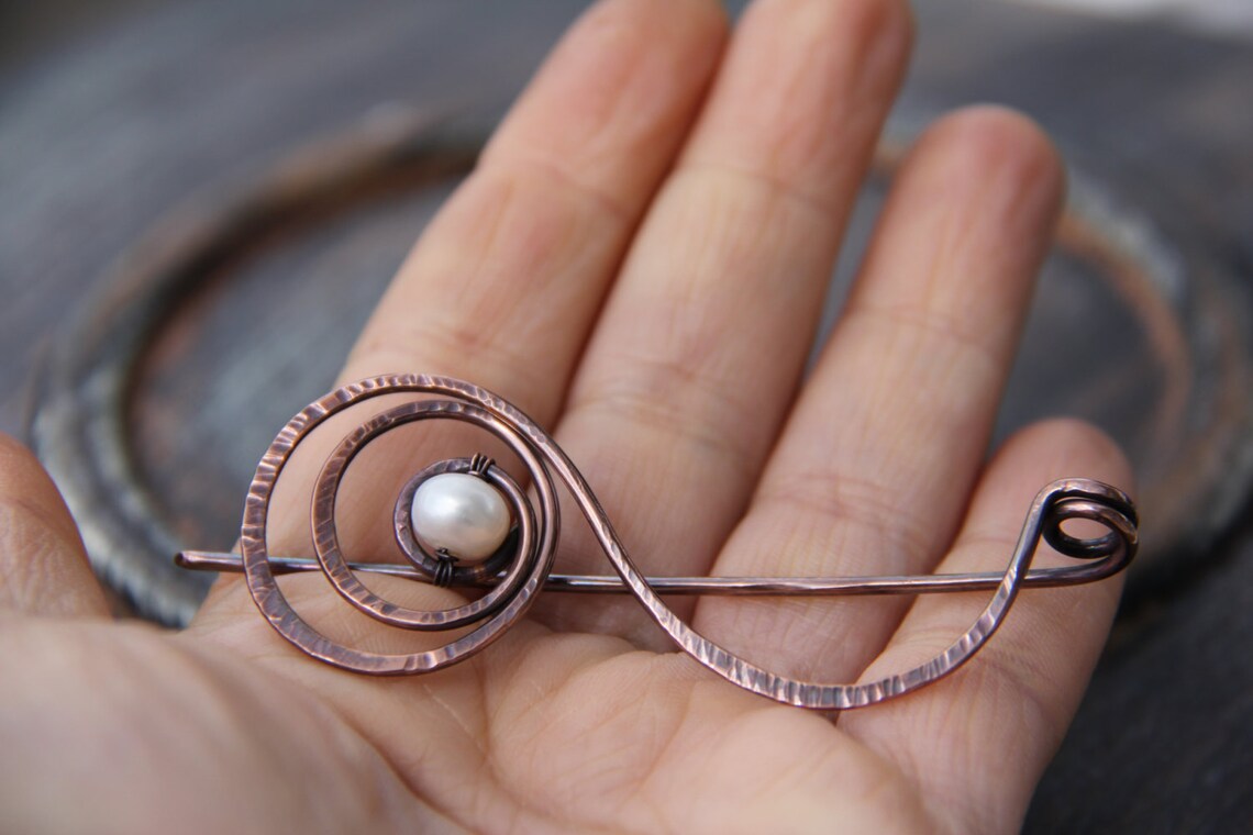 Shawl Pin Scarf Pin Sweater Pin Cardigan Clasp Textured - Etsy