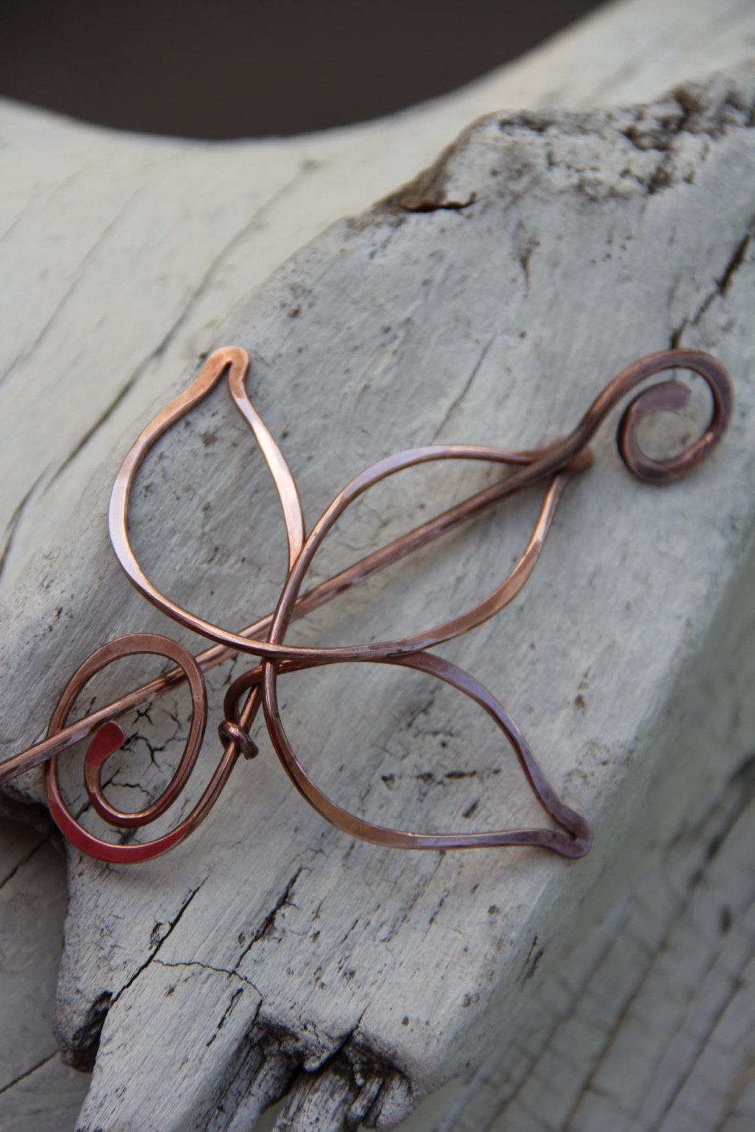 Hair Slide, Hair Fork, Hair Pin, Copper Wire Wrap Hair Pin, Hair Stick ...