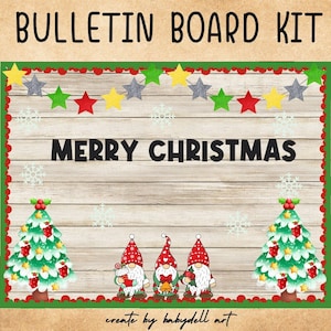 Merry Christmas Bulletin Board or Classroom Door Decor, Easy Autumn ...