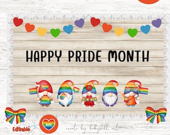 Pride Month Bulletin Board Classroom Display Door Decor Kit Printable ...