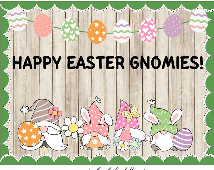 Spring Gnomes Bulletin Board Kit: Classroom Decor (PDF) - Etsy Canada