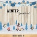 Merry Christmas Winter Bulletin Board Door Decor Happy Holiday or ...