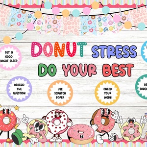 Donut Stress Test Prep Bulletin Board Kit | Do Your Best Classroom ...
