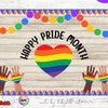 Pride Month Bulletin Board Classroom Display Door Decor Kit - Etsy