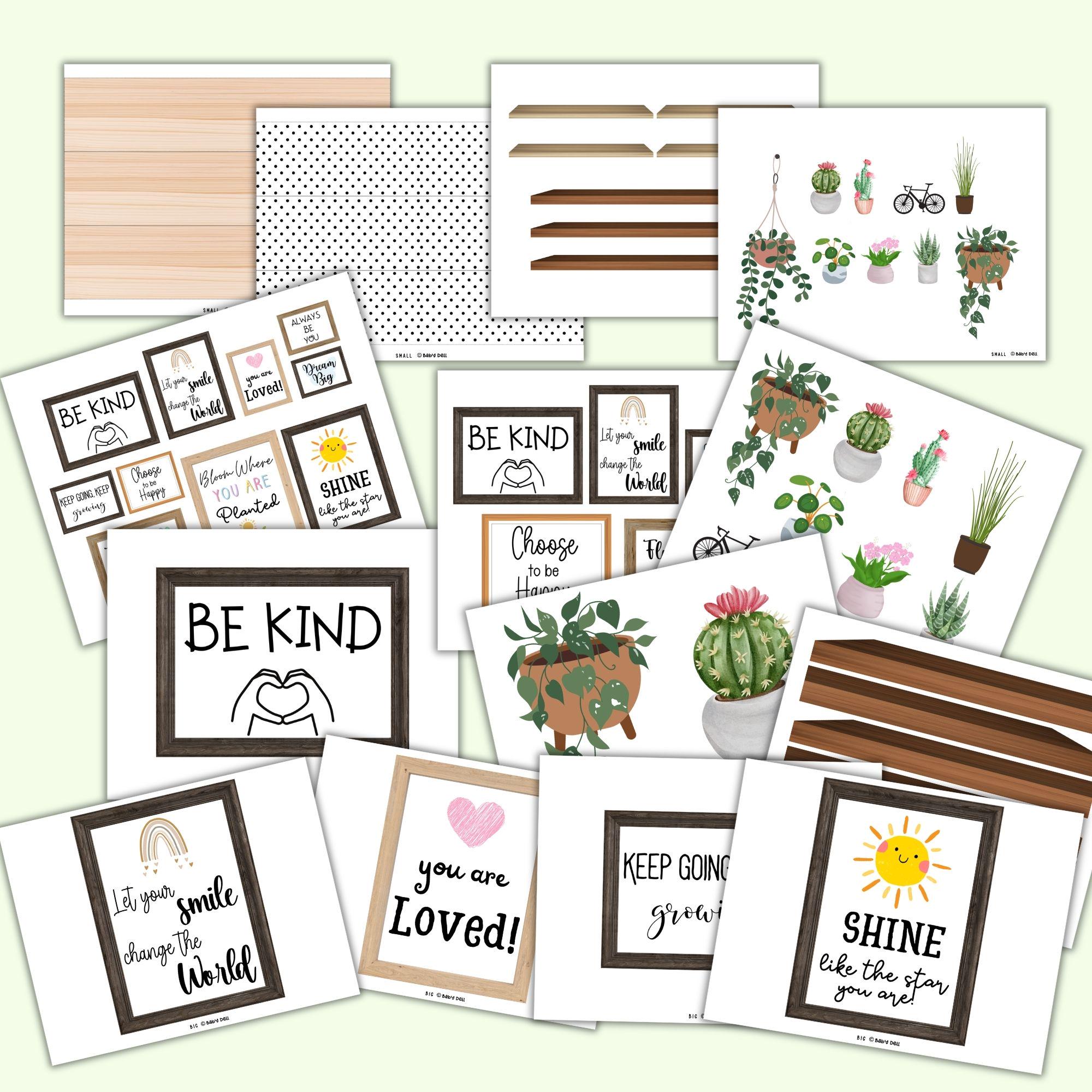 Plant Theme Bulletin Board Kit With Editable Motivational Classroom ...