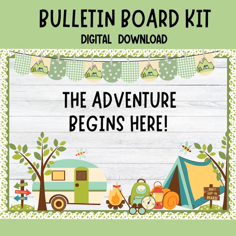 Camping Bulletin Board - Etsy