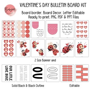 Valentine’s Day Bulletin Board Decor | Our Little Love Bugs Kit ...