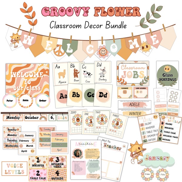 Printable Wildflower Classroom Decor - Etsy