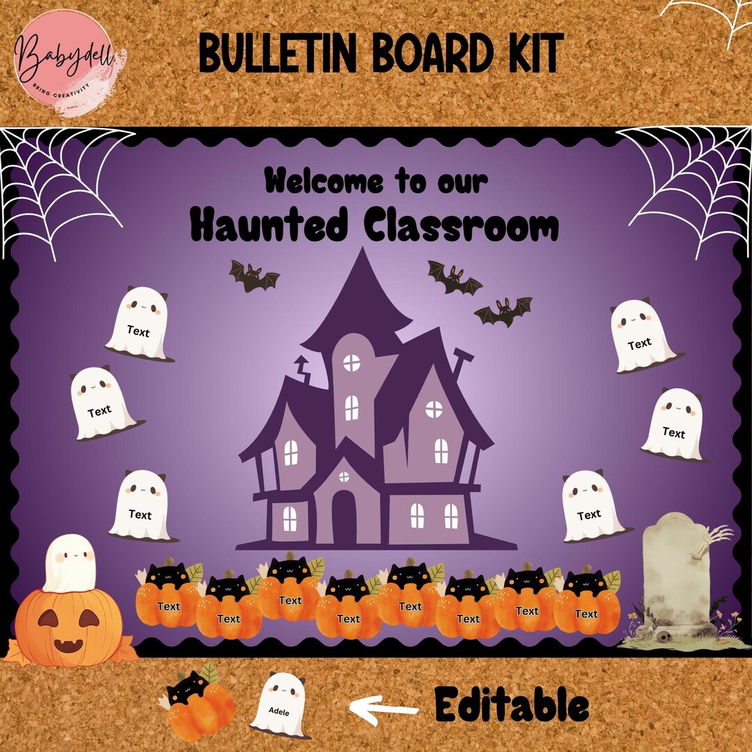 Welcome to Our Haunted Classroom Bulletin Board Kit | Halloween Themed ...