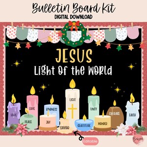 Jesus Light of the World Bulletin Board - Etsy