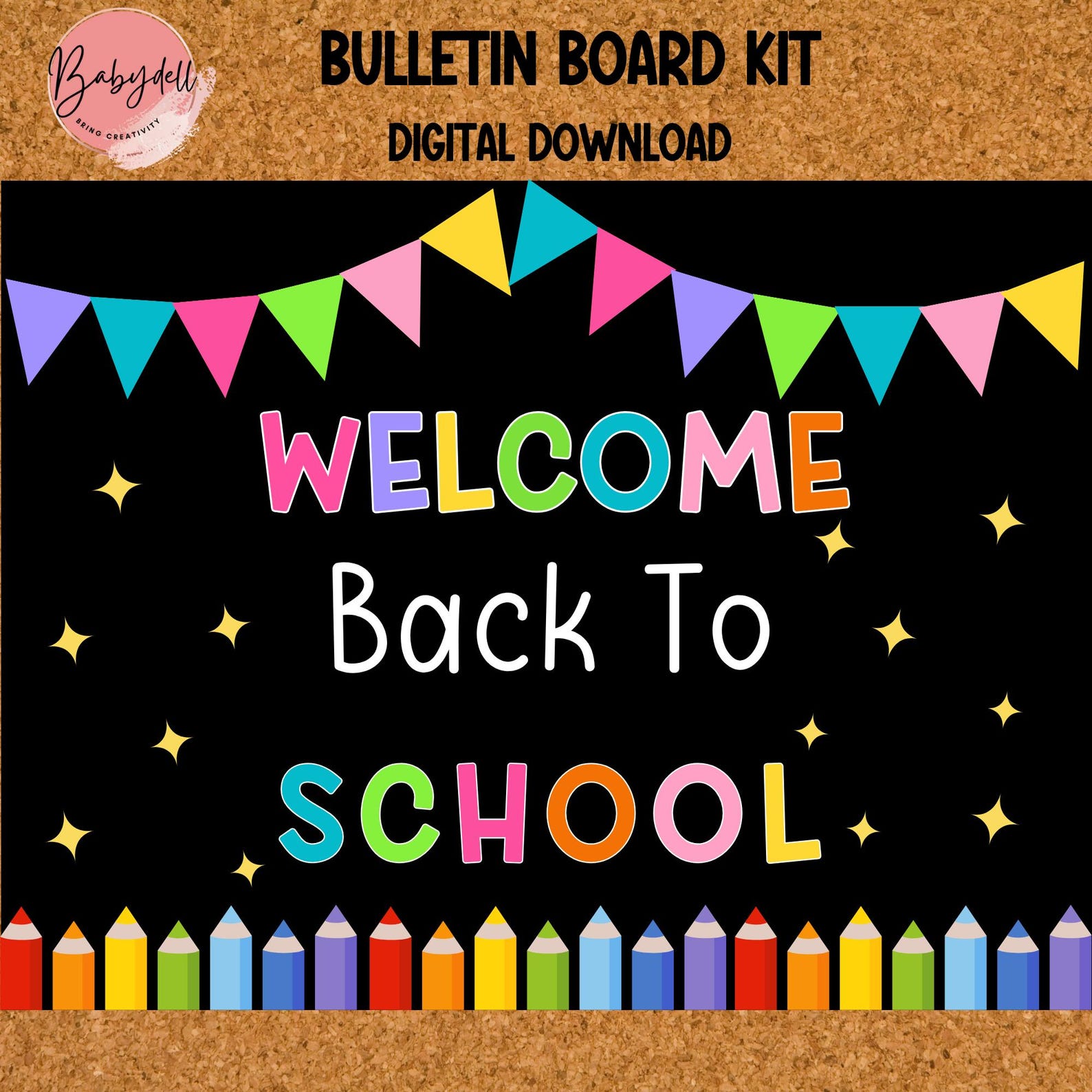 Welcome Back to School Bulletin Board Kit & Letter - First Day ...
