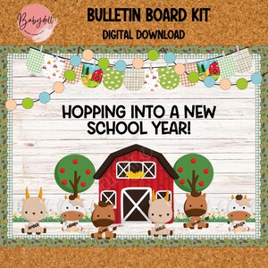 Animals Farm Bulletin Board Back to School Bulletin Board Welcome to ...