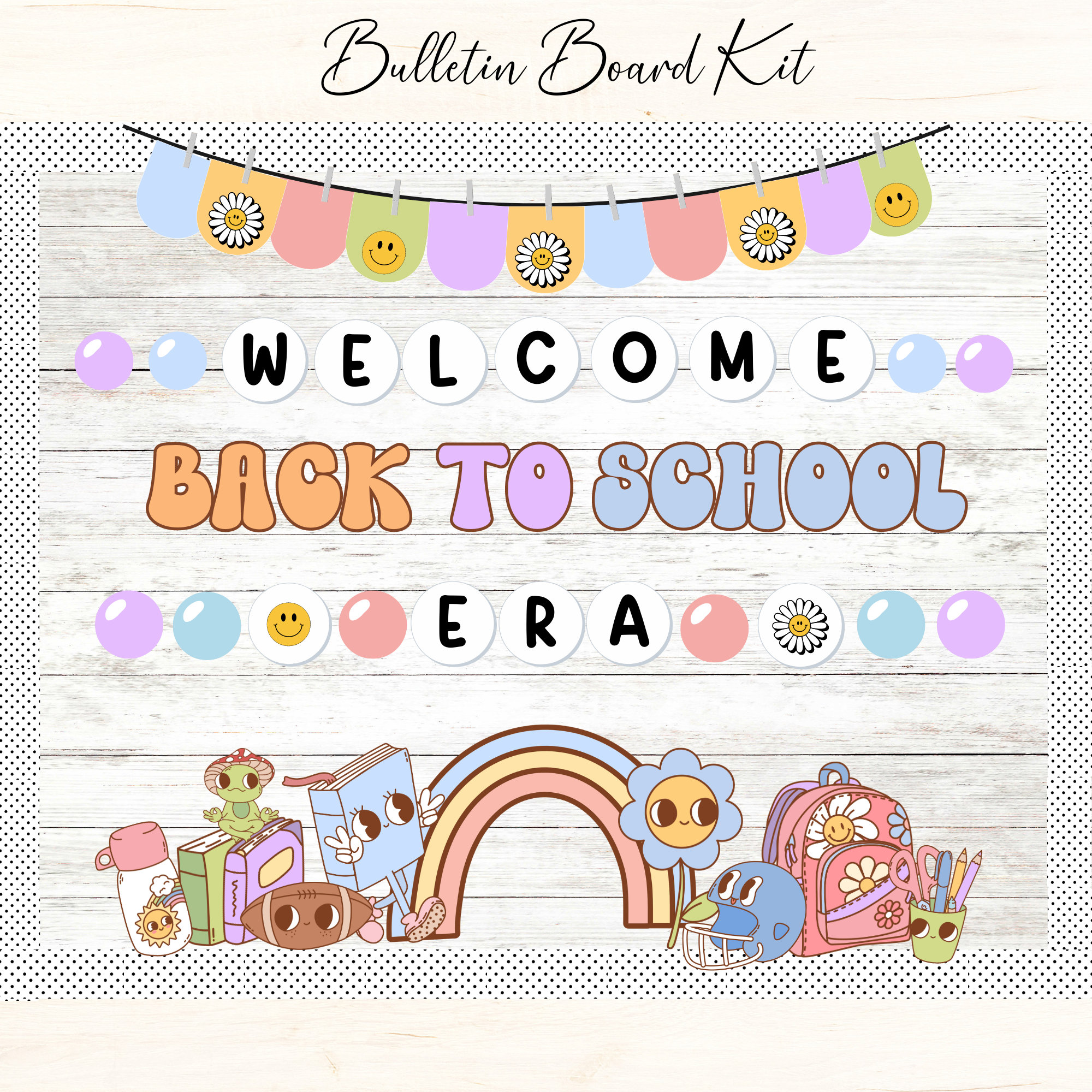 Welcome Back to School Bulletin Board Kit August Classroom Decor ...