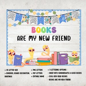 Reading Bulletin Board Kit: Classroom Library Decor - Etsy