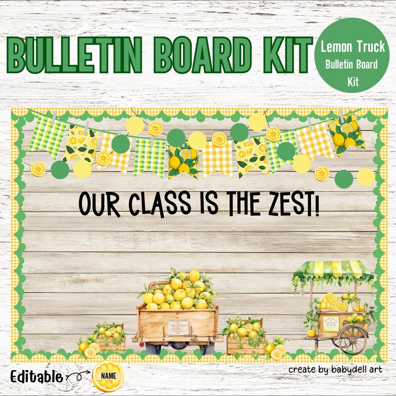 Lemon Bulletin Board - Etsy