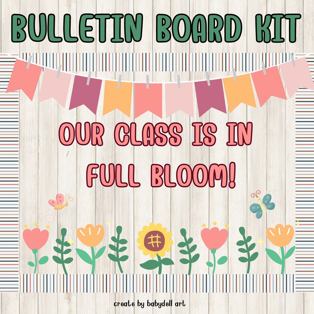 Seeds of Kindness Bulletin Board | Spring Flower Classroom Decor ...