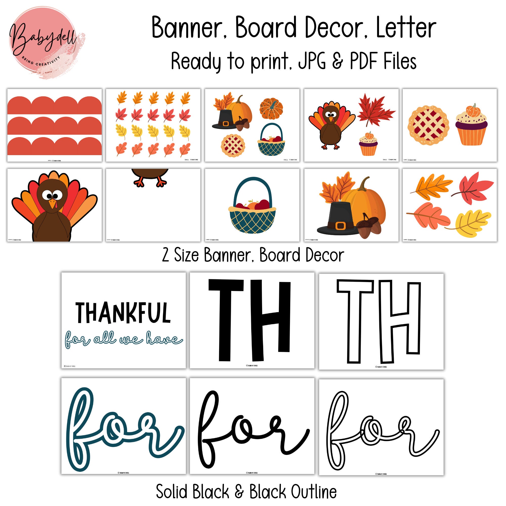 Thanksgiving Turkey Bulletin Board Kit for November Classroom Decor and ...