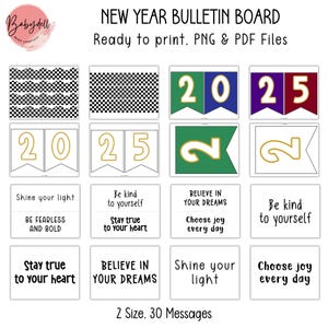 This is Your Year 2025 New Year Bulletin Board Kit, Motivational ...