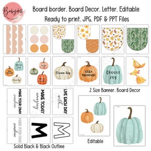Fall Classroom Bulletin Board Kit: Pumpkin Theme Positive Affirmations ...