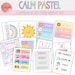 Calm Pastel Classroom Calendar and Weather Chart for Morning Meeting ...