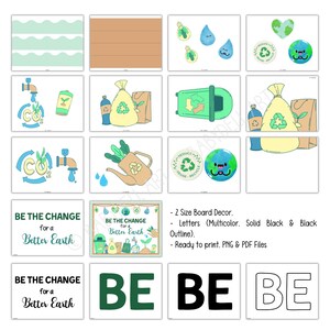 Earth Day Bulletin Board Kit Classroom Decor | Recycle Theme Door ...