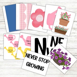 Never Stop Growing Spring Bulletin Board Kit | Editable Classroom Decor ...