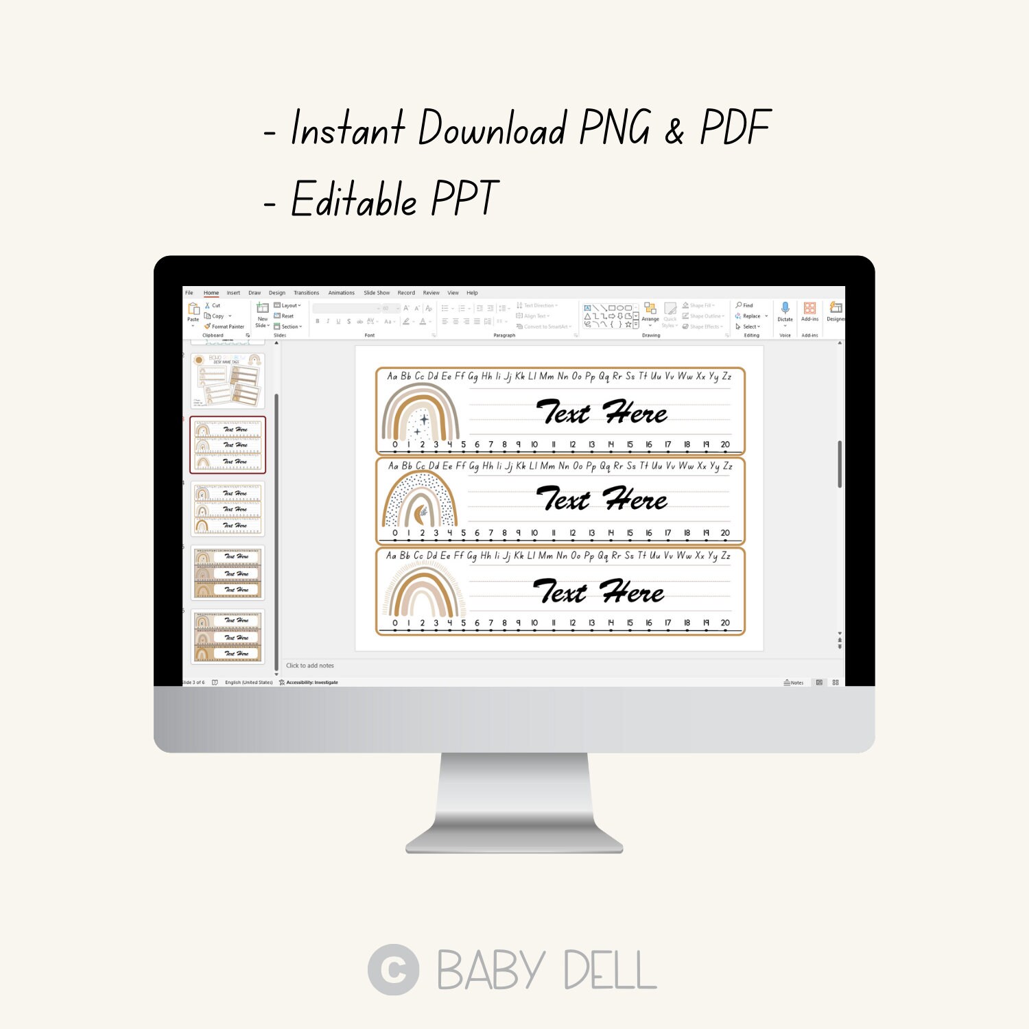 BOHO RAINBOW Classroom Labels & Student Desk Plates Editable Rainbow ...