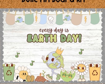 Earth Day Bulletin Board Kit April Bulletin Board Kit Spring Bulletin ...