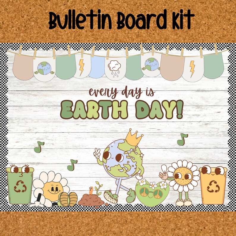 Eco-friendly Earth Day Bulletin Board Kit Every Day is Earth Day ...