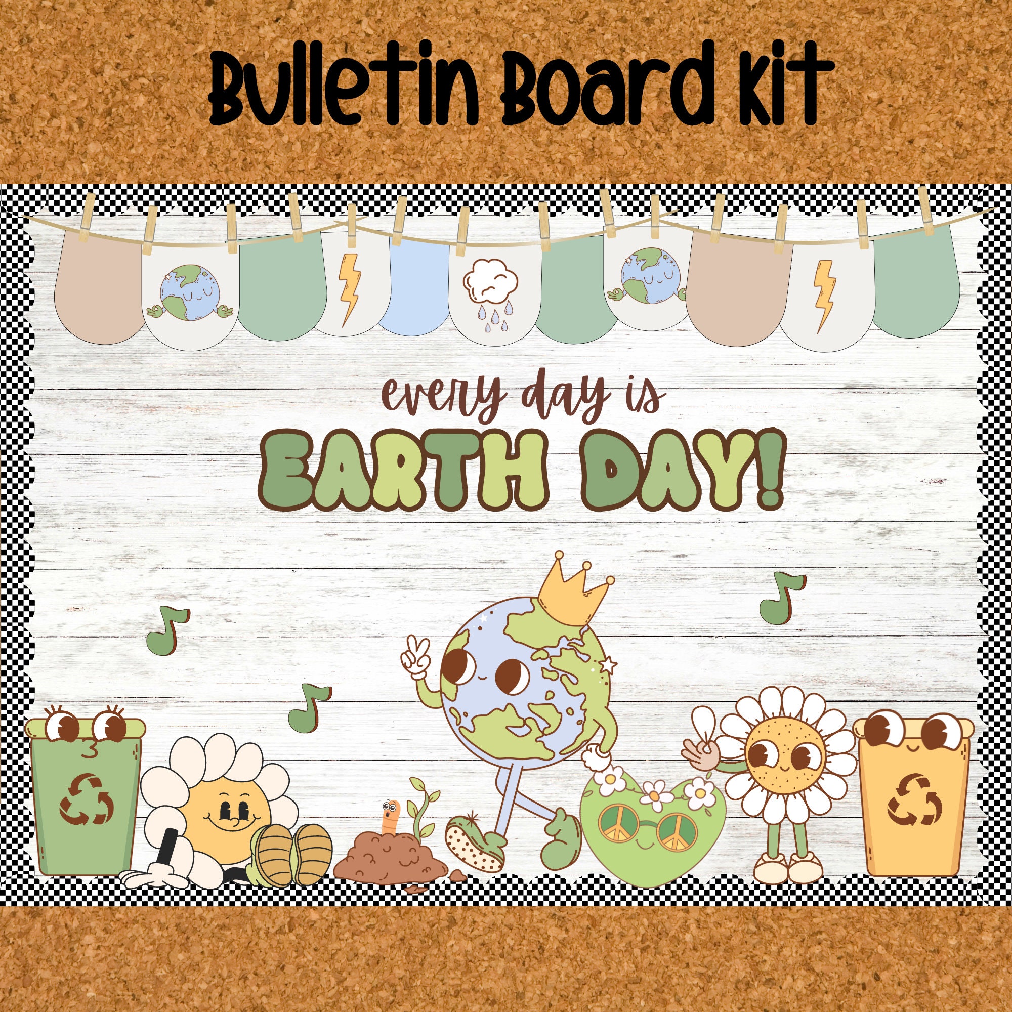 Eco-friendly Earth Day Bulletin Board Kit Every Day is Earth Day ...