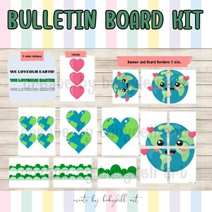Earth Day Bulletin Board Classroom Display Door Decor Kit - Etsy