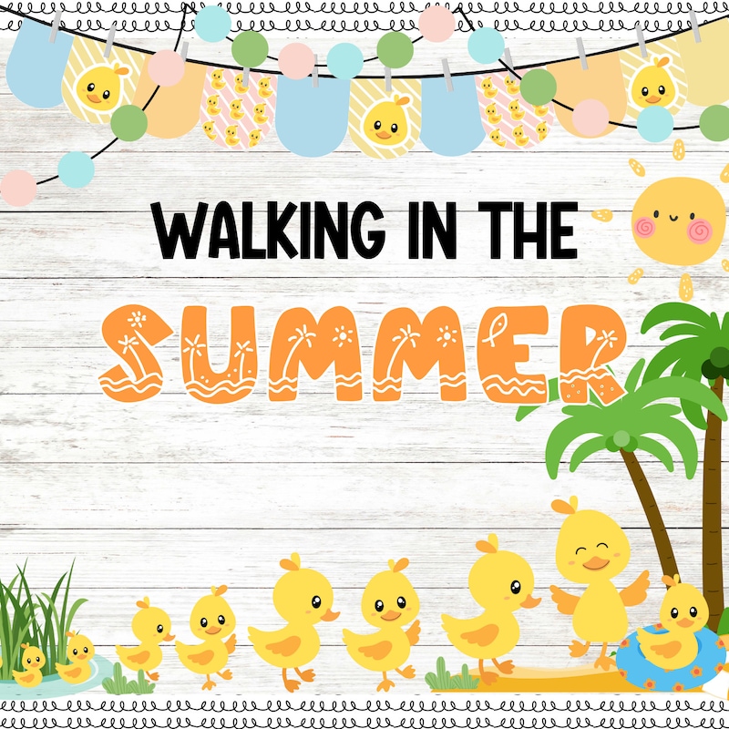 Floating Into Summer Bulletin Board - Etsy