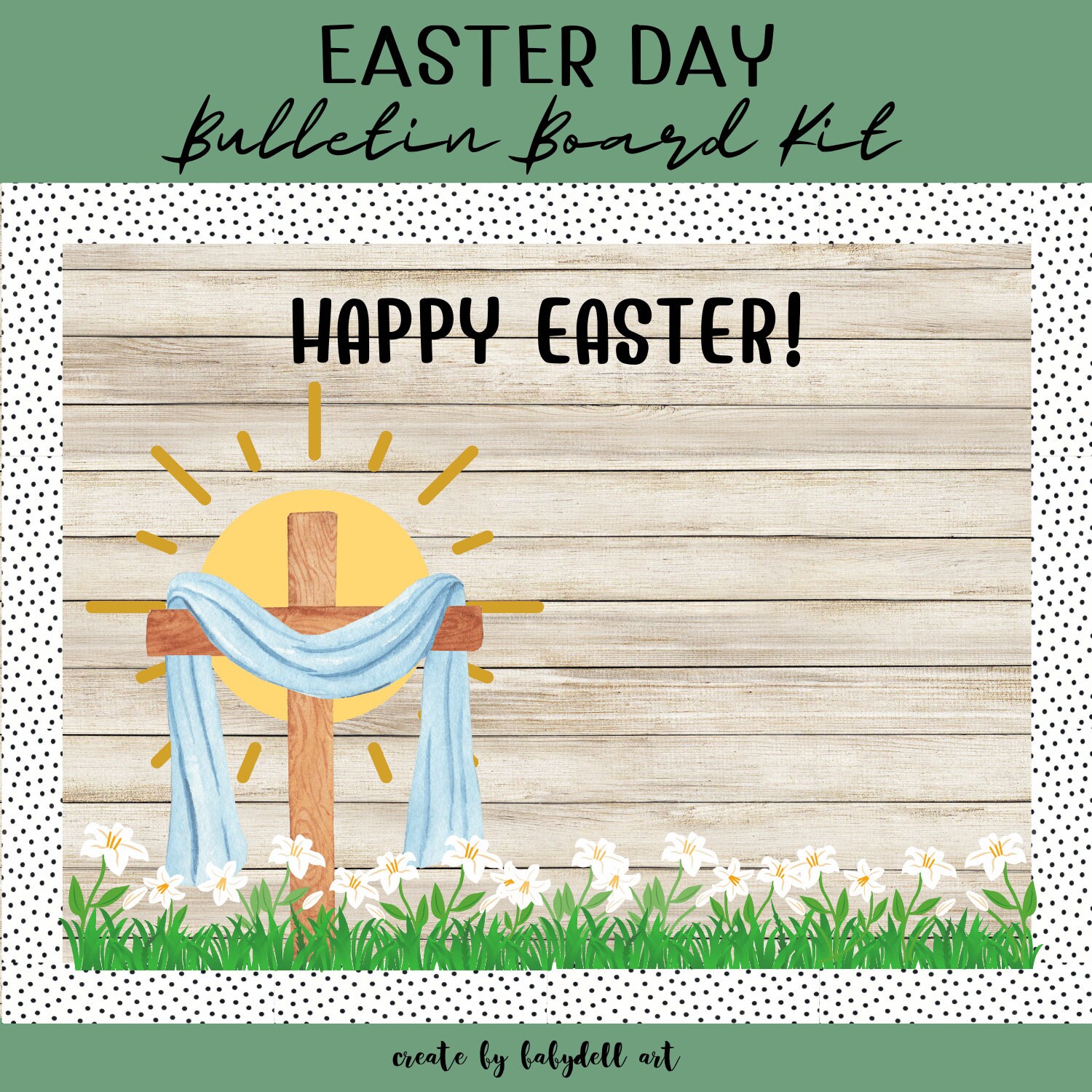 He is Risen Easter Bulletin Board Resurrection Classroom Door - Etsy