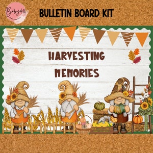 Rustic Farmhouse Fall Bulletin Board Kit: Classroom Decor (printable ...