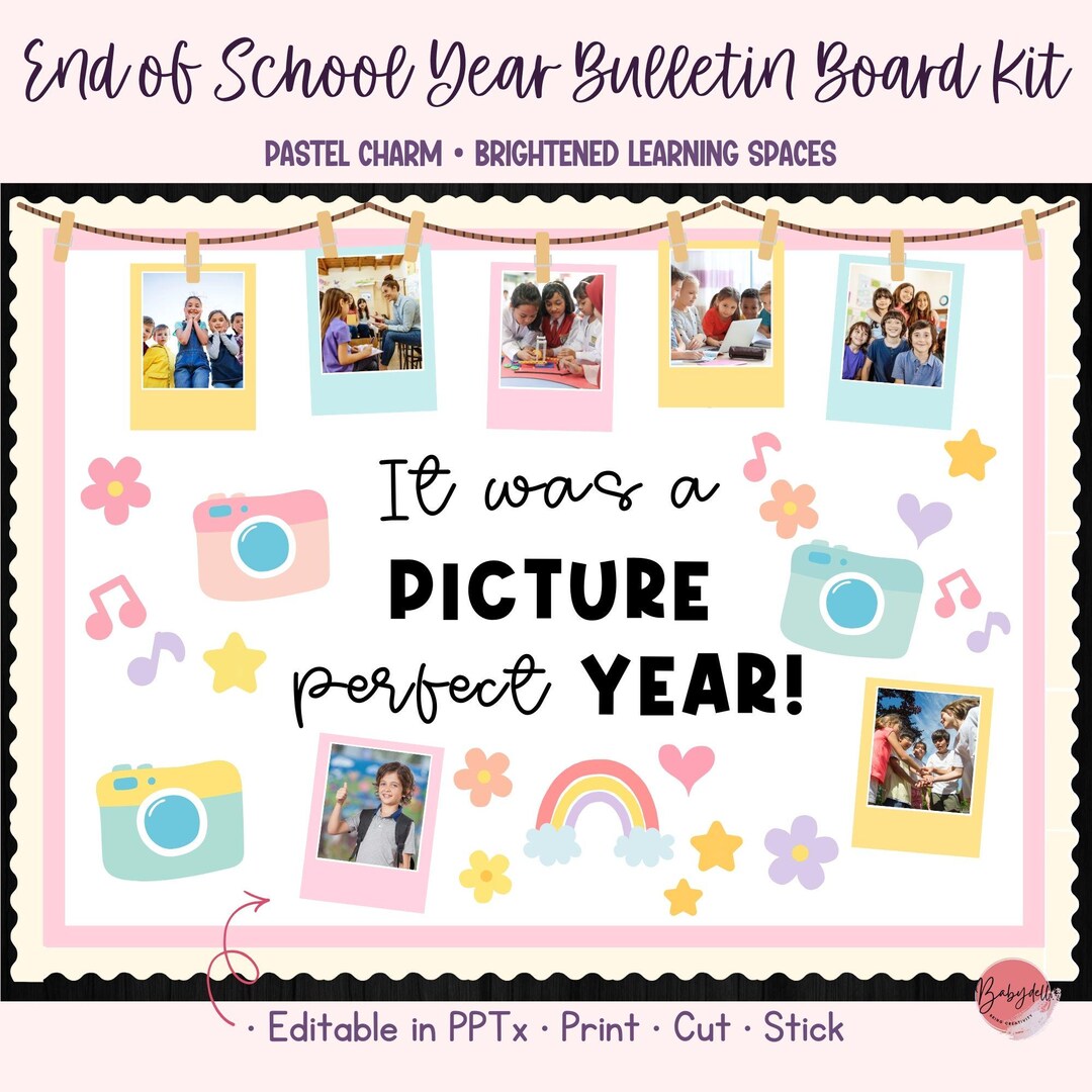 End of Year Decor Bulletin Board Kit Picture Class Photo Display ...