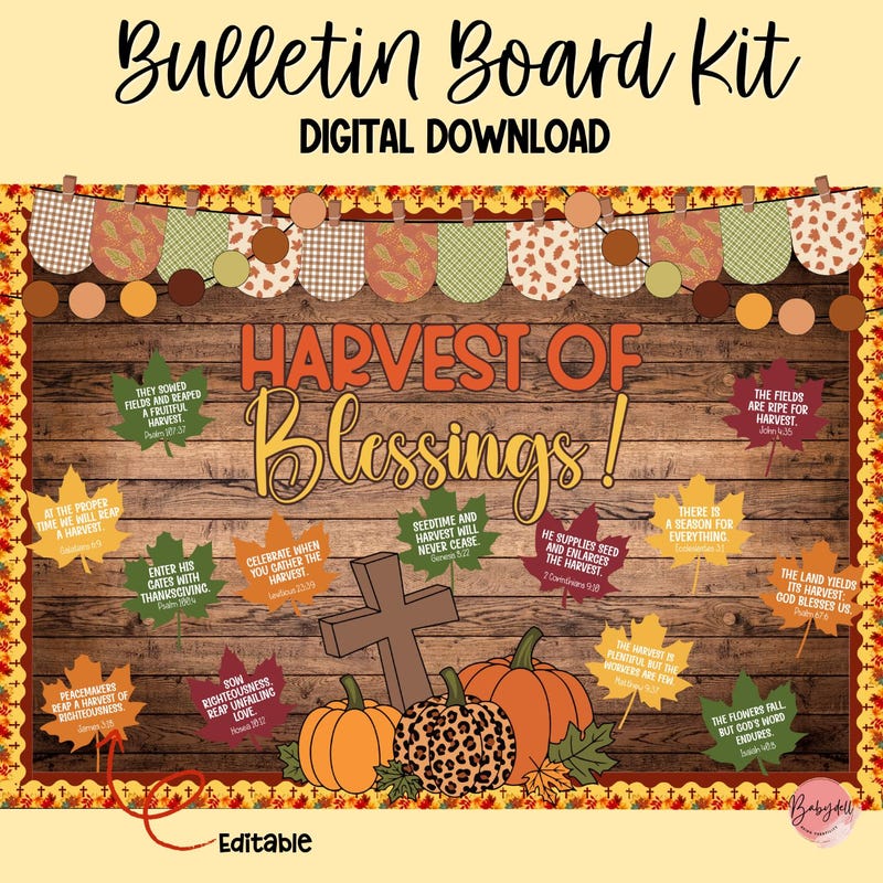 Fall Bulletin Board Ideas for Church - Etsy